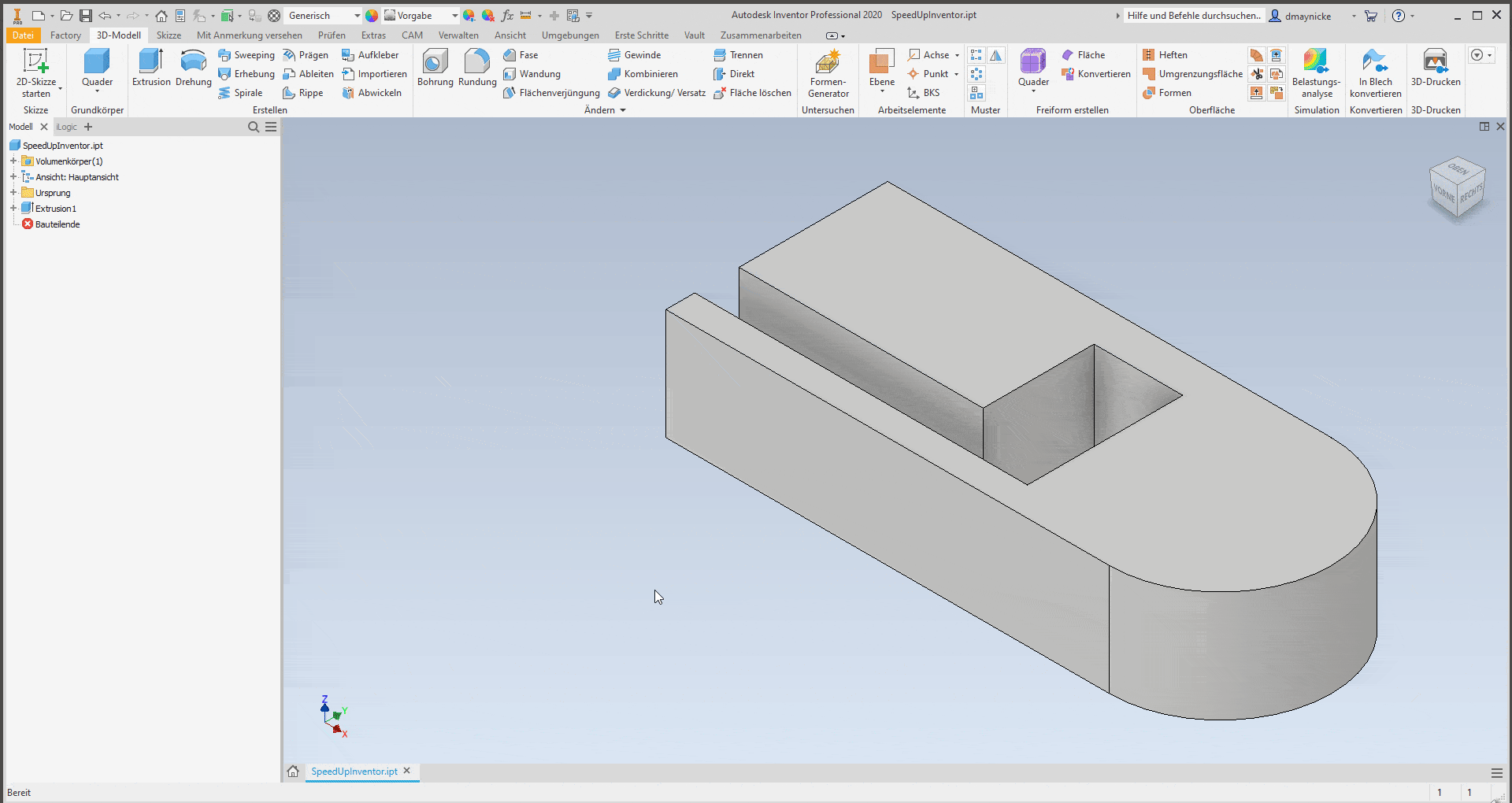 Inventor Quick Tipps zur Beschleunigung der Modellierung | NTI