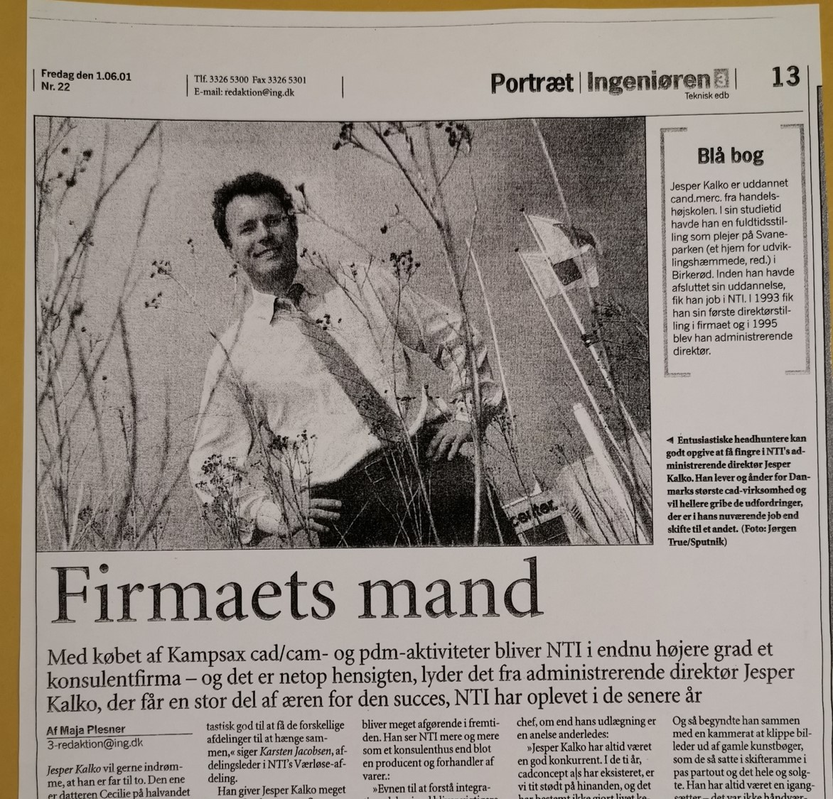 30 år i NTI: Portræt af Jesper Kalko | NTI