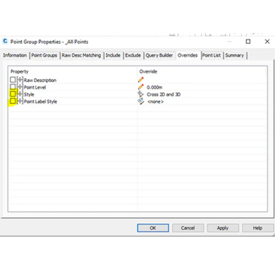Civil 3D Point Group Management | NTI