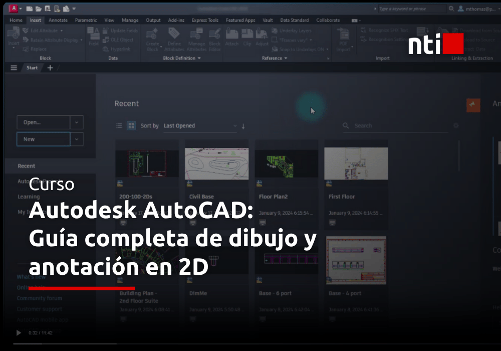 Autodesk AutoCAD: Guía completa dibujo y anotación en 2D | NTI